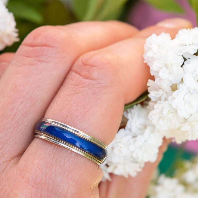 Colour Changing Mood rings that Spins - My Anxiety Ring